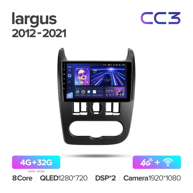 Магнитола Teyes CC3 3-32 LADA Largus 2012-2021 9.0" купить в ...