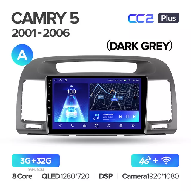 Магнитола Teyes CC2 Plus 3-32 Toyota Camry 5 XV 30 2001 — 2006 9.0" (A ...